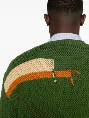 You Must Create Patch-detail Sweater - Green