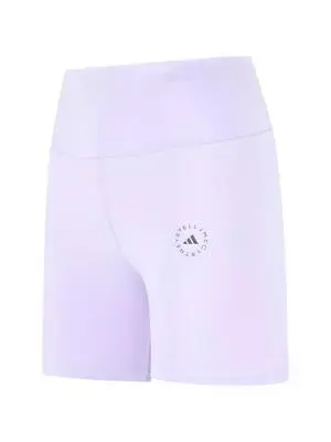 Adidas By Stella McCartney High-waist Logo Shorts - Purple
