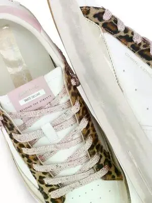 CRIME LONDON Sk8 Deluxe Leather Sneakers