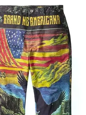 WHO DECIDES WAR Film Graphic Trousers - Black