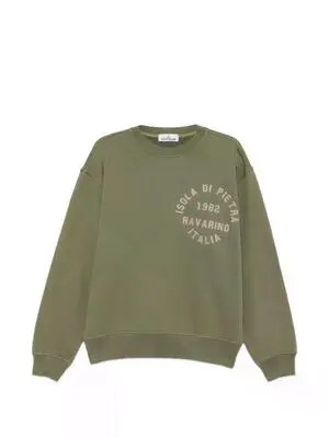Stone Island Text-embroidered Sweatshirt