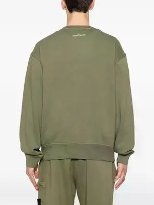 Stone Island Text-embroidered Sweatshirt