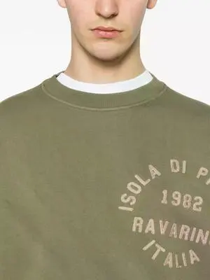 Stone Island Text-embroidered Sweatshirt