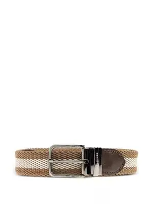 Paul & Shark Striped Woven Belt - Neutrals