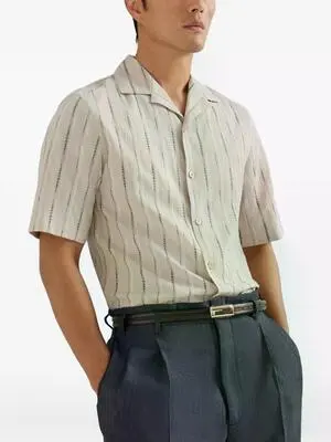 Brunello Cucinelli Short-sleeve Shirt - Grey
