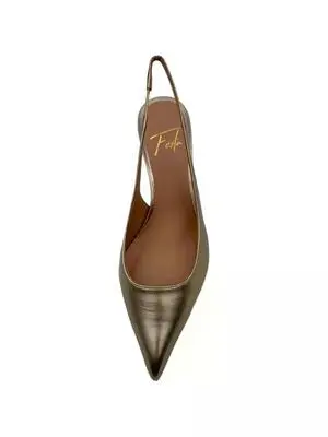 Roberto Festa Dalilas Point-toe Slingback Pumps - Gold
