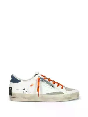 CRIME LONDON Sk8 Deluxe Panelled Sneakers - White