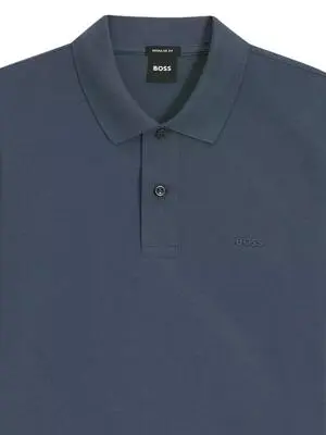 BOSS Buttoned Polo Shirt - Blue