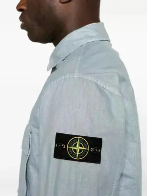 Stone Island Chest-pocket Shirt Jacket - Blue