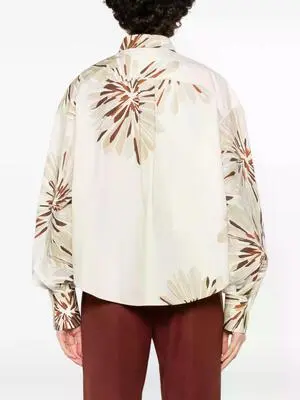 Brunello Cucinelli Floral Print Shirt