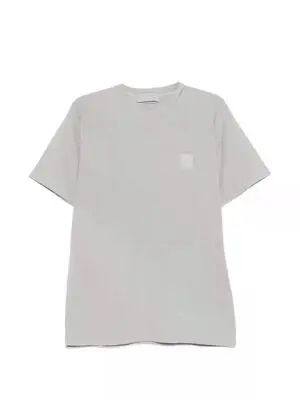 Stone Island Ghost Crew-neck Logo-patch T-shirt - Grey