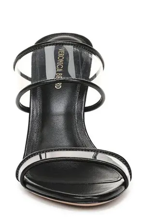 Veronica Beard Asha Stiletto Sandals - Clear/black