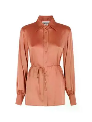 SEMICOUTURE Tie-waist Shirt - Orange