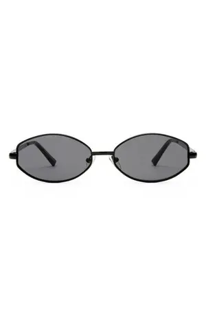 AIRE Objective 53mm Oval Sunglasses - Black/smoke Mono