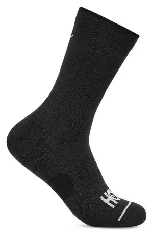 HOKA Run 3-pack Crew Socks - Black/black/black