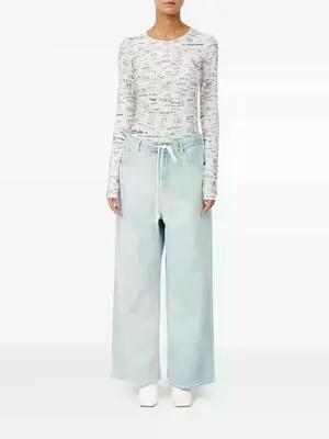 MAISON MARGIELA Five-pocket Wide Leg Trousers - Blue
