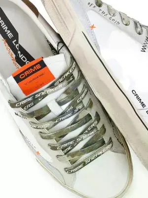 CRIME LONDON Lace-up Deconstructed Sneakers
