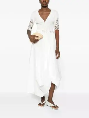 Ermanno Scervino Lace Cotton Cardigan