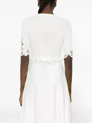 Ermanno Scervino Lace Cotton Cardigan