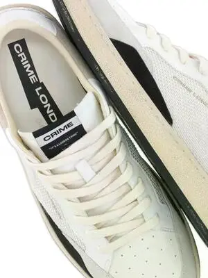 CRIME LONDON Chelsea Panelled Leather Sneakers