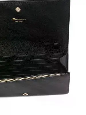 Santoni Leather Wallet - Black
