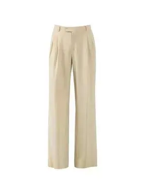 JACOB LEE Pleated Wide-leg Trousers
