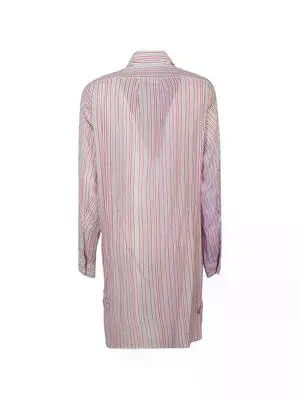 MARANT ETOILE Striped Chest-pocket Shirt Dress