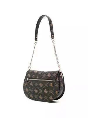 Guess Carrie Monogram Chain Shoulder Bag