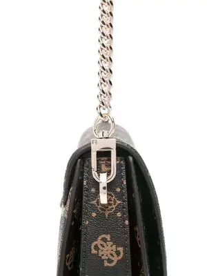 Guess Carrie Monogram Chain Shoulder Bag