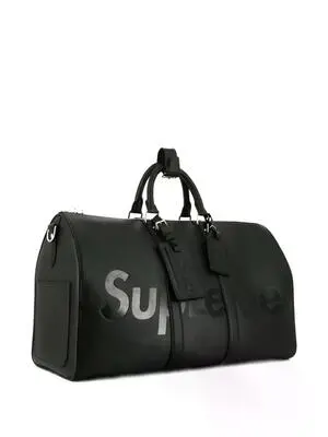 LOUIS VUITTON X Supreme Keepall Travel Bag - Black