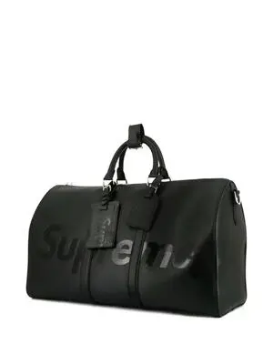 LOUIS VUITTON X Supreme Keepall Travel Bag - Black