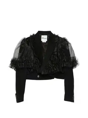 Noir Kei Ninomiya Ruffled Cropped Jacket