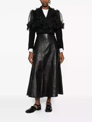 Noir Kei Ninomiya Ruffled Cropped Jacket