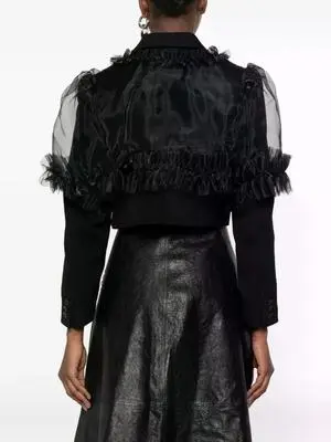 Noir Kei Ninomiya Ruffled Cropped Jacket