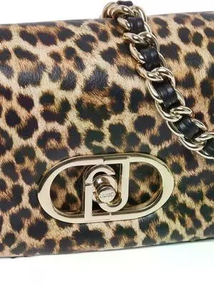Liu Jo Animal-print Shoulder Bag With Chain Strap - Neutrals
