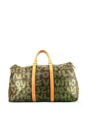 LOUIS VUITTON 2001 Keepall Editions Limitées Travel Bag - Brown