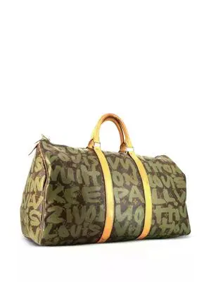 LOUIS VUITTON 2001 Keepall Editions Limitées Travel Bag - Brown