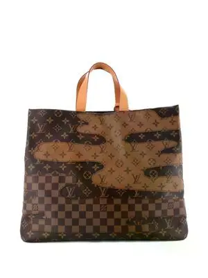 LOUIS VUITTON Shopper Patchwork Reverse Monogram Canvas And Damier Mm Tote Bag