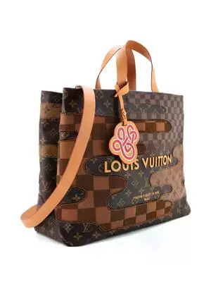 LOUIS VUITTON Shopper Patchwork Reverse Monogram Canvas And Damier Mm Tote Bag