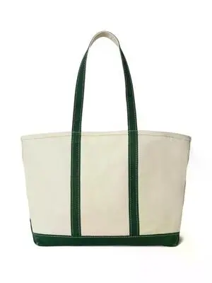 Polo Ralph Lauren Big Pony Logo-embroidered Tote Bag - Neutrals