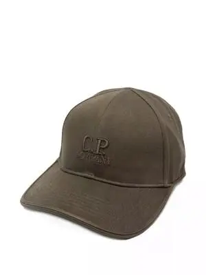 C.P. COMPANY Logo-embroidered Baseball Cap - Green