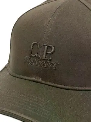 C.P. COMPANY Logo-embroidered Baseball Cap - Green