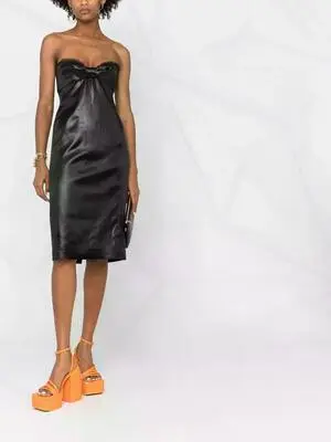 Saint Laurent Strapless Mid-length Dress