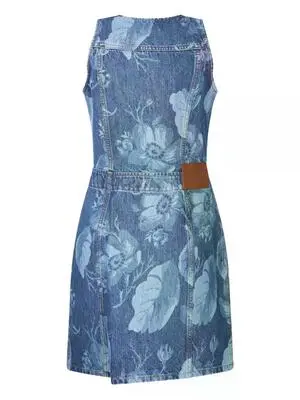 Fendi Floral-print Button-front Dress