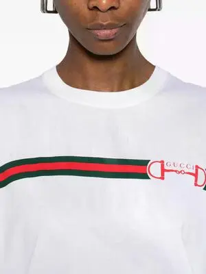 Gucci Horsebit Web-stripe T-shirt