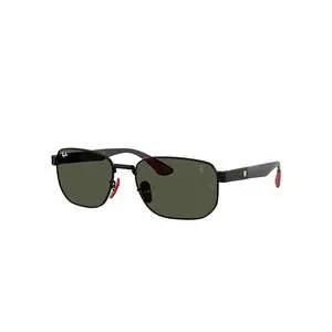 Ray-ban Rb8329m Scuderia Ferrari Collection Sunglasses Frame Red Lenses - Matte Black
