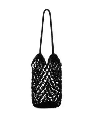 Saint Laurent Large Cassandre Open-work Bucket Bag