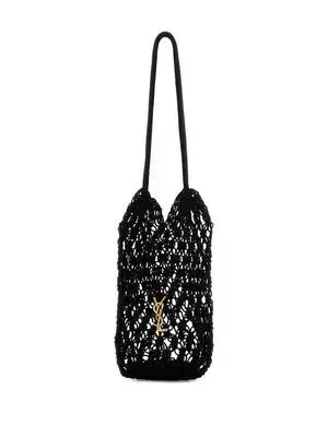 Saint Laurent Large Cassandre Open-work Bucket Bag