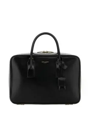 Saint Laurent Sac De Jour Bauletto Leather Tote