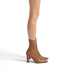 GIUSEPPE ZANOTTI Janie Tights 90 Booties - Light_brown